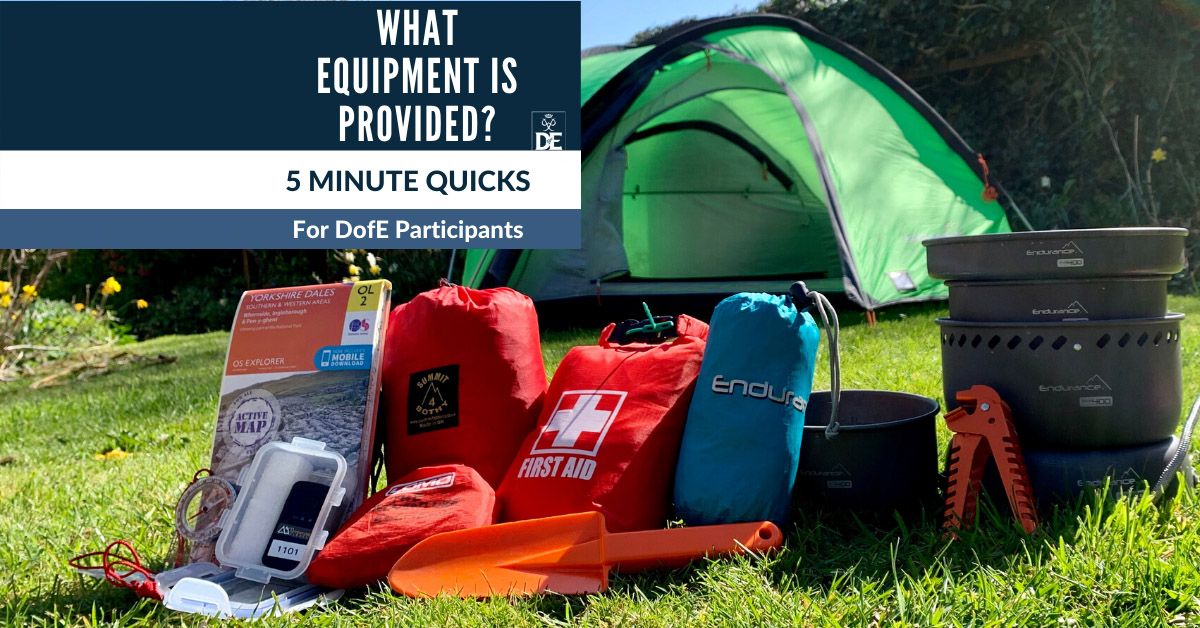 What Equipment is Provided on our DofE Expeditions? | Adventure Element